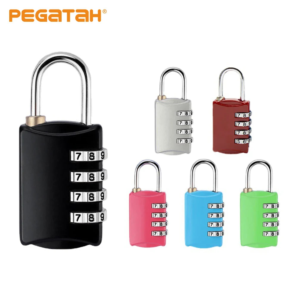 Mini Lock Resettable 4 Dial Digits Code Number Password Combination Pa